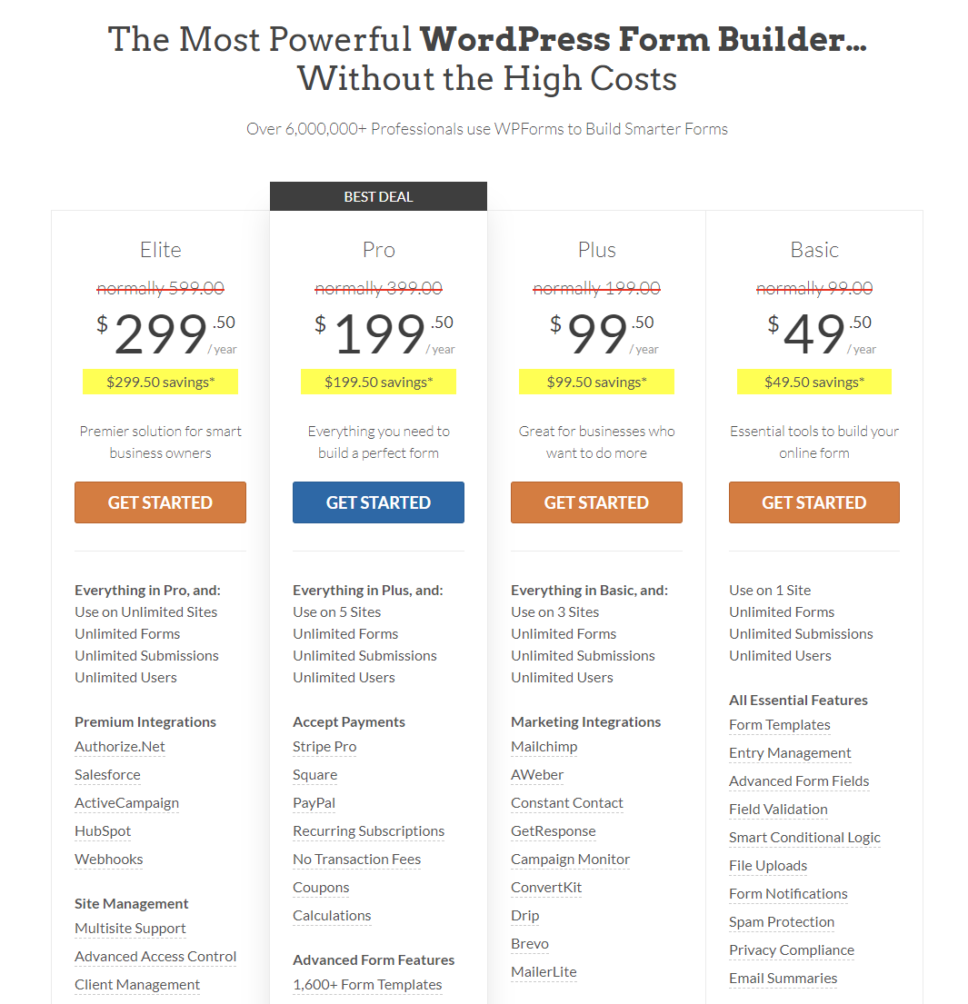 Happyforms Vs WPForms – WordPress Form Builder Comparison - Happyforms