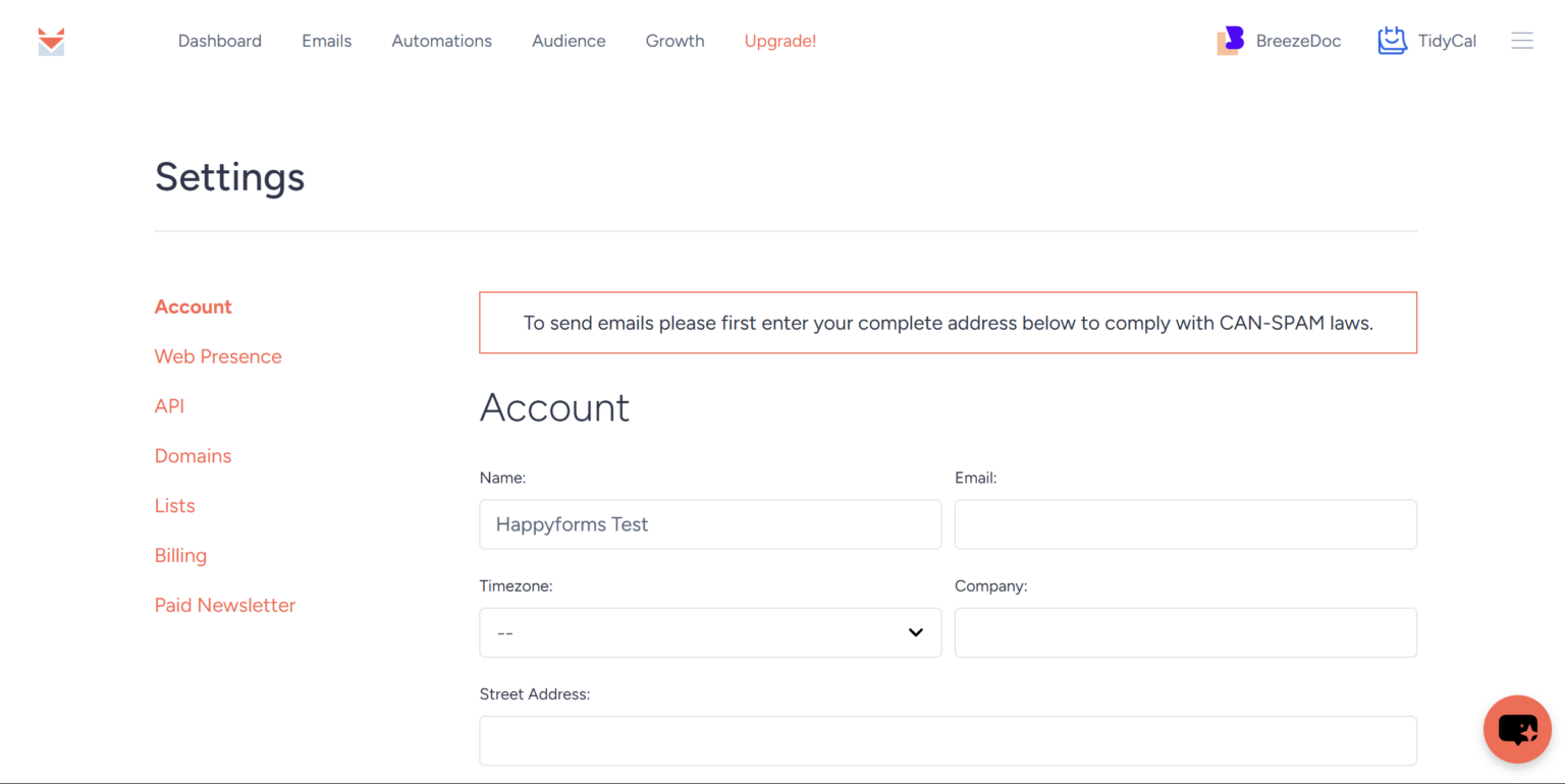 How to Integrate SendFox to Happyforms: Easy to Follow Guide - Happyforms